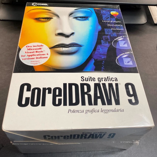 COREL DRAW 9 Suite Grafica Nuova In Scatola Sigillata Per Win 95 98 Nt ...