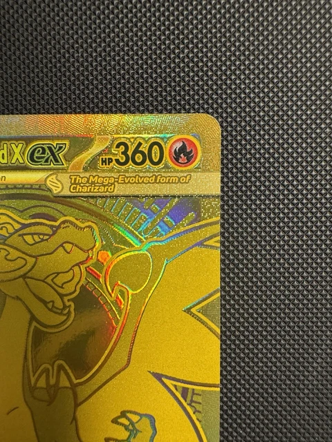 MEGA CHARIZARD X EX Hyper Rare Gold Phantasmal Flames 130/094 £841.42 ...
