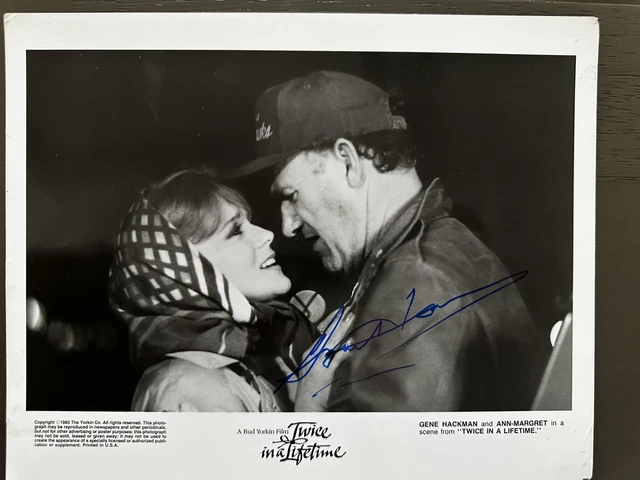 GENE HACKMAN SIGNÉ Ann Margret’ Twice en Un Vie 20.3cmx25.4cm Photo EUR ...