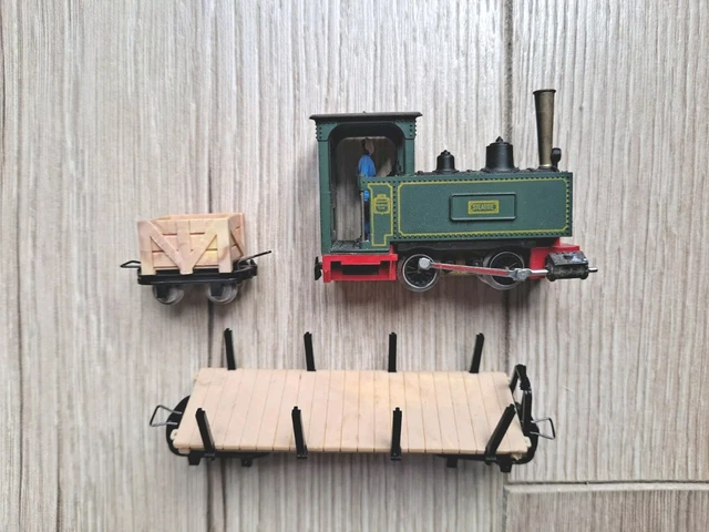 JOUEF HOE LOCOMOTIVE VAPEUR DECAUVILLE STEATITE + 2 WAGONS EGGER BAHN ...