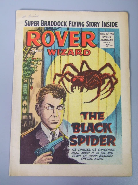 VINTAGE BRITISH COMIC, Rover and Wizard 1966 April 30th £5.00 - PicClick UK