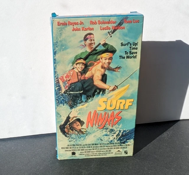 SURF NINJAS (VHS, 1993) Rob Schneider- Rare Action Comedy Martial Arts $15.00 - PicClick CA