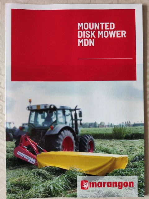 TRACTEUR FAUCHEUSE MARANGON MDN Prospectus Mower Brochure Mäher Prospekt EUR 4,00 - PicClick DE