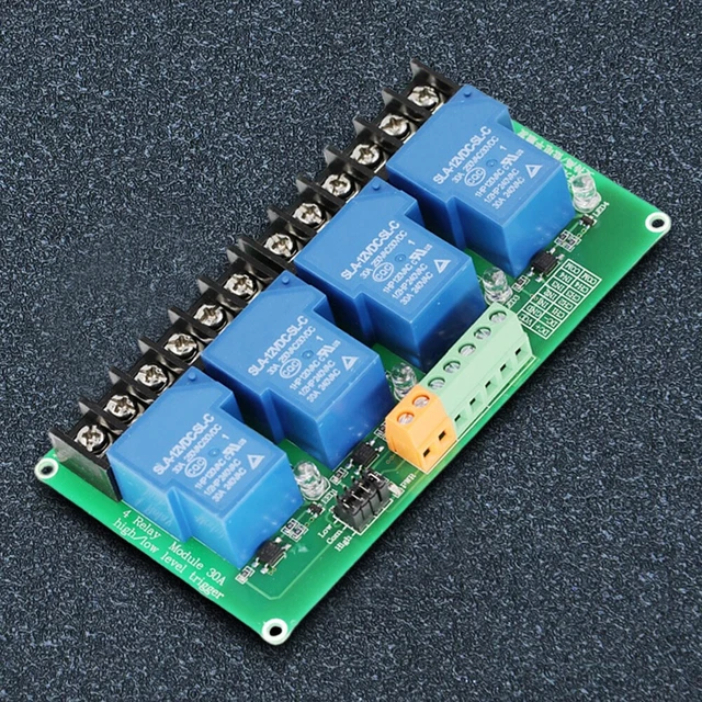 4 CHANNEL TRIGGER Board Shield 30A 5V 12V 24V for Automated Control ...