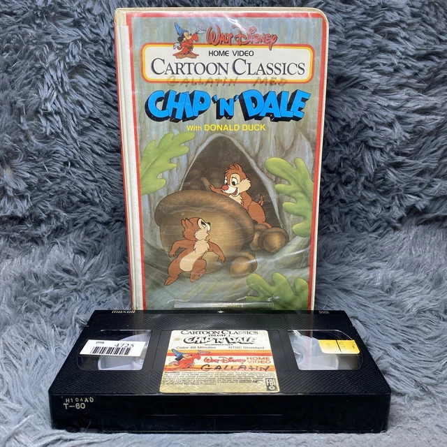 WALT DISNEY CARTOON Classics Chip N' Dale & Donald Duck Clamshell VHS ...