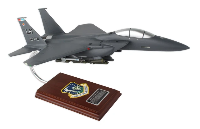 USAF MCDONNELL DOUGLAS F-15E Strike Eagle Desk Display 1/42 Model ES ...