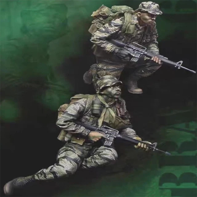1/35 SCALE VIETNAM War Elite Soldiers Military Model Kit with ...