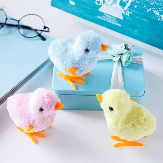 WIND UP CHICKS Wind Up Toys Cute Little Funny Toy Chain For Kids Chick ...