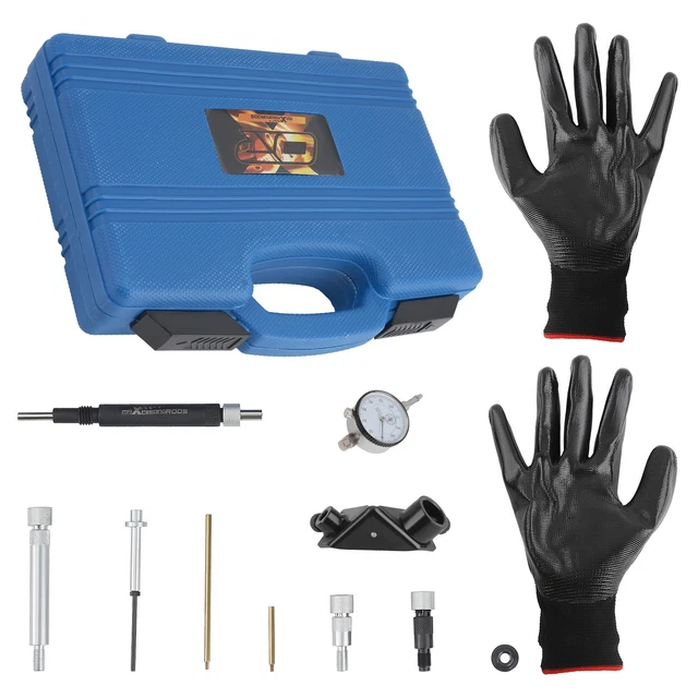 DIESEL FUEL INJECTION Pump Timing Indicator w/ Gauge Adapters Setting ...