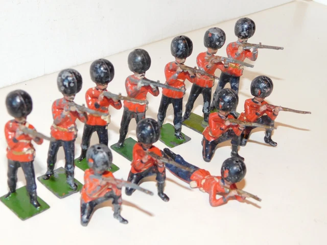 PRE-WAR BRITAINS 1930S Lead, Half-Booted British Guards Firing, 12 ...