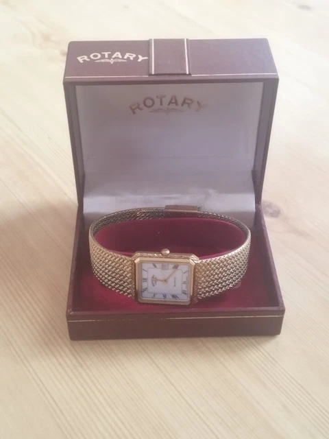 VINTAGE MENS GENTS Early 1980s Rotary Quartz Swiss Gold Plated Watch ...