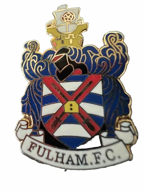 FULHAM FOOTBALL CLUB Old Style Crest Gilt Pin Badge £3.25 - PicClick UK