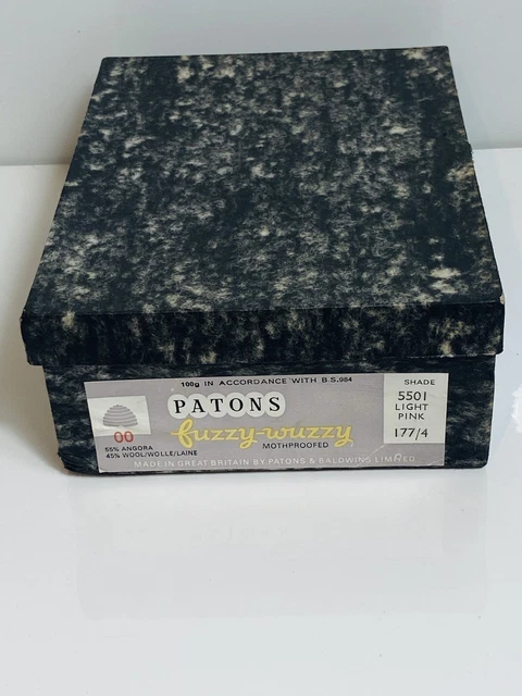 VINTAGE PATONS &FUZZY Wuzzy" Angora Knitting Yarn ( 10 x 10g) New ...