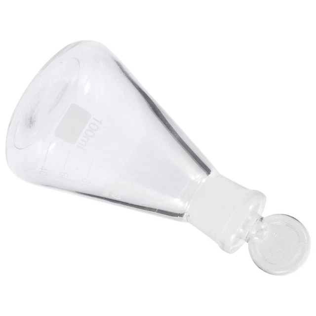 FLACONE ERLENMEYER CON tappo chimico vetro chimica vetro conico EUR 14 ...