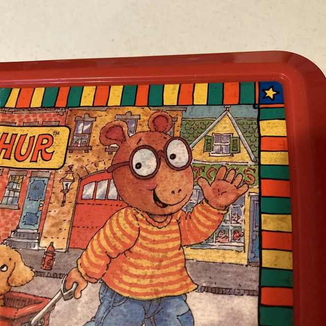 VINTAGE 1996 ARTHUR Aladdin Lunch Box W/ Thermos Marc Brown PBS Cartoon ...