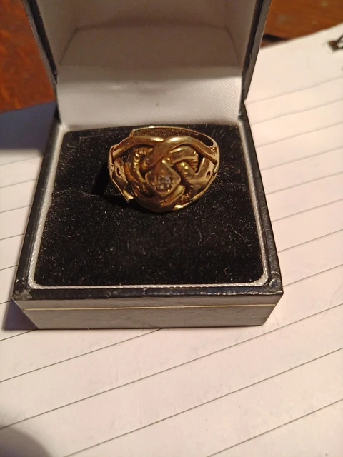 VICTORIAN 18CT YELLOW Old Gold Lovers Knot Ring - Repair Or Scrap £450. ...