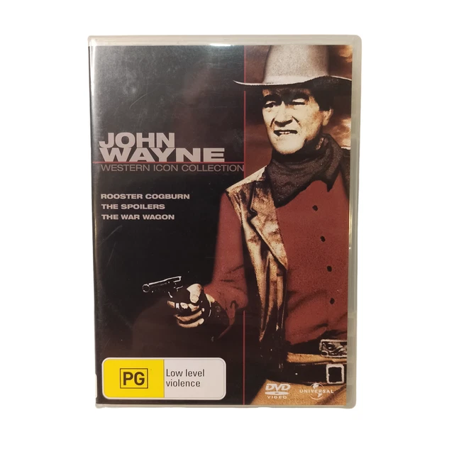 JOHN WAYNE DVD (3) Movie Collection Rooster Cogburn Spoilers & War ...