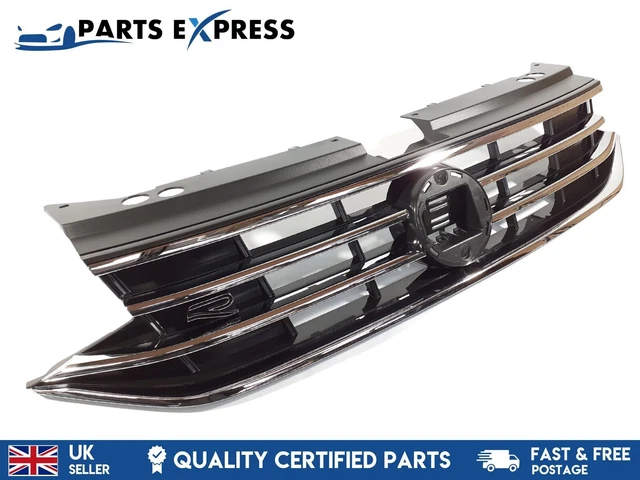 VW VOLKSWAGEN TIGUAN R / R Line 2019-2023 Front Bumper Top Upper Grill ...