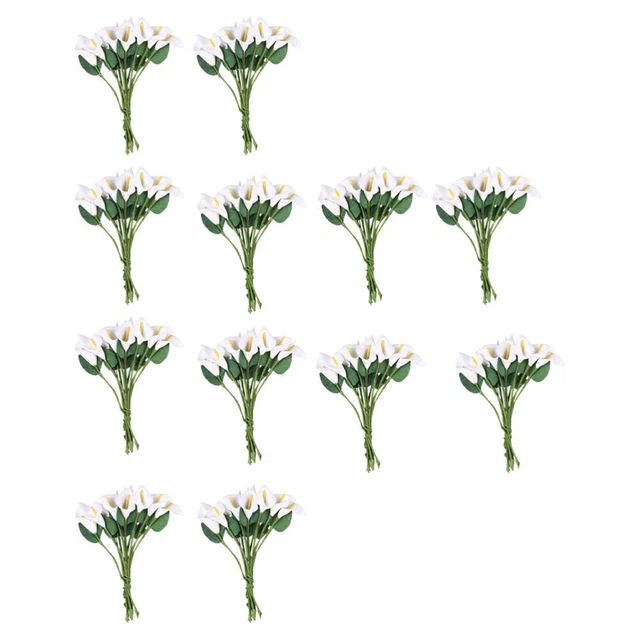 144 PCS BIANCA Schiuma Giglio Di Calla Simulato Ornamento Floreale EUR ...