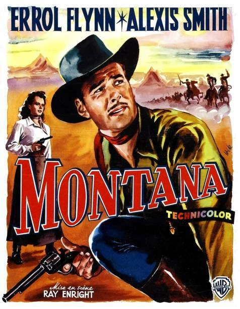 MONTANA POSTER ALEXIS Smith Errol Flynn 1950 OLD MOVIE PHOTO $9.00 ...