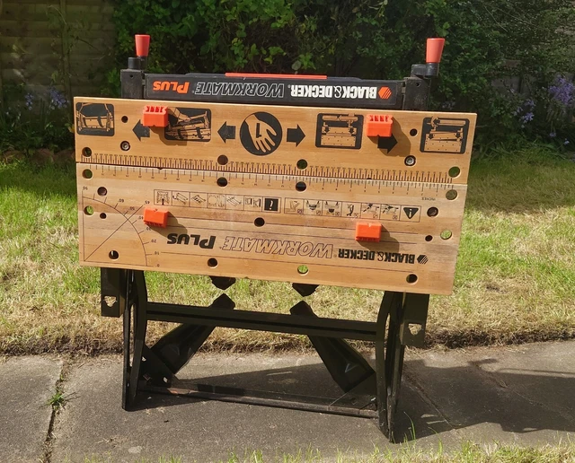 BLACK+DECKER WORKMATE 825 Plus, Work Bench Tool Stand Saw Horse Dual ...
