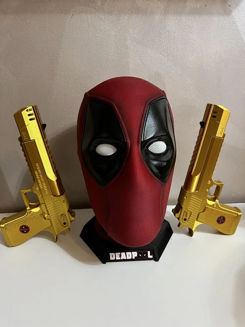 DEADPOOL & WOLVERINE Deagles X2 Gold Guns Replica Props For Cosplay ...