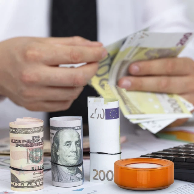 2 PCS MONEY Counting Sponge Finger Helpers Envelope Paper Moistener $18 ...