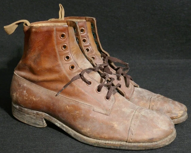 WWI US ARMY M1917 Leather Pershing Trench Boots Apr 1917 Dated ...