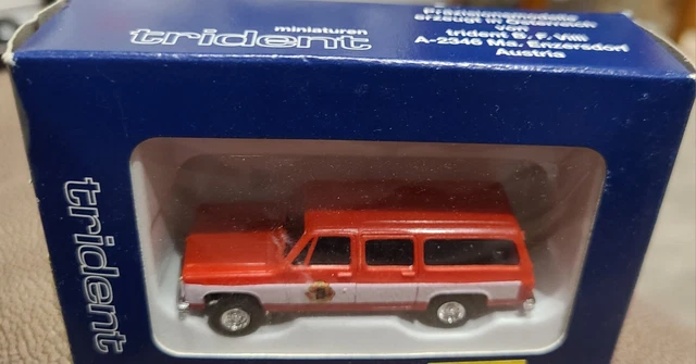 1/87 HO SCALE trident model Fire Department Suburban EUR 10,21 ...