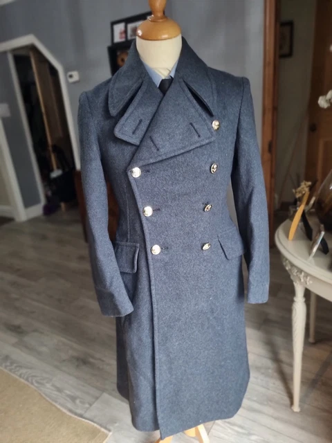 POST WW2 RAF Royal Air Force GREATCOAT 78 cold war Great Coat Trench ...