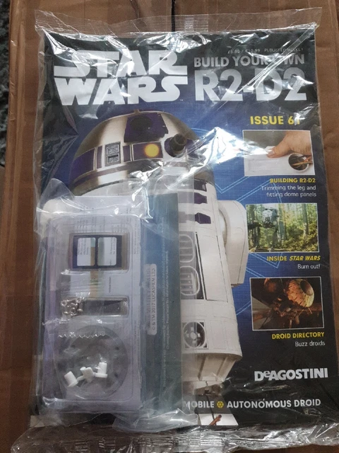1:2 SCALE DEAGOSTINI Star Wars Build Your Own R2-D2 Issue 61 Complete ...