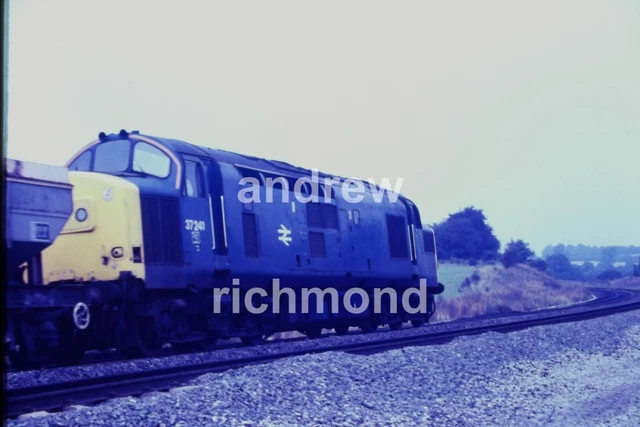 37241 PYE BRIDGE Junction Class 37 Diesel 2 Oct 1987 Original 35mm ...