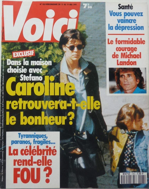 MAG 1991: CAROLINE_JOAN COLLINS_AYRTON SENNA_MICHAEL LANDON_JEAN HUGUES ...