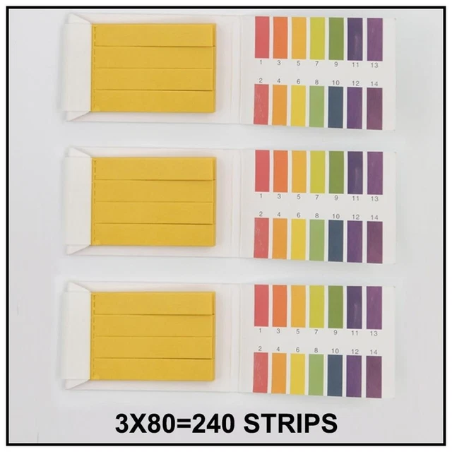 TEST FULL RANGE Indicator Kit Alkaline Acid Water 1-14 PH Testing Paper ...