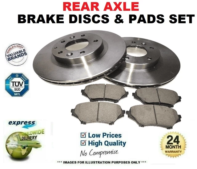 REAR AXLE BRAKE DISCS and PADS SET for IVECO DAILY 35 C 12 V, 35 S 12 ...