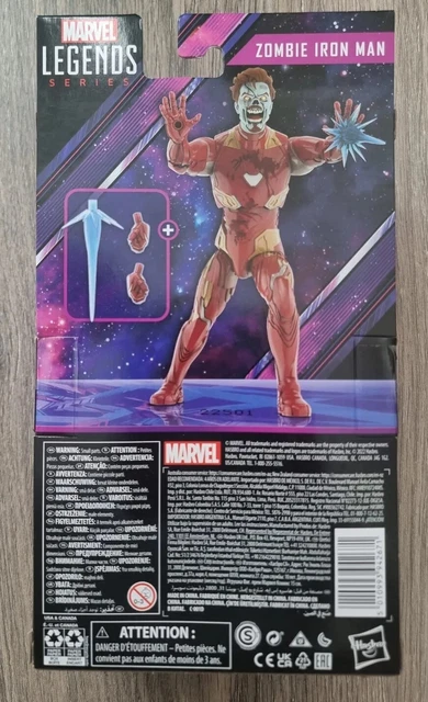 MARVEL LEGENDS SERIES: Disney Plus Zombie Iron Man PLUS: Khonshu Pieces ...