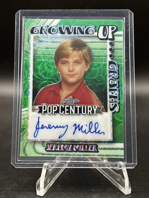 CARTE AUTOGRAPHE VERTE Jeremy Miller 2/3 Pop Century 2023 #GUG-JM2 ...