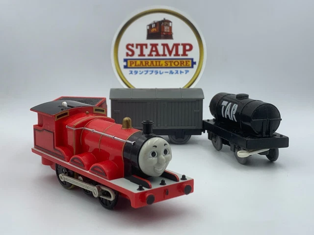 TOMY TRACKMASTER PLARAIL James the Red Engine *complete set* $96.37 ...