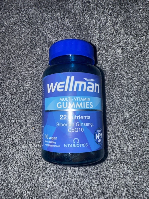 VITABIOTICS WELLMAN MULTIVITAMIN 60Per Tub 120 Vegan Gummies In Total ...