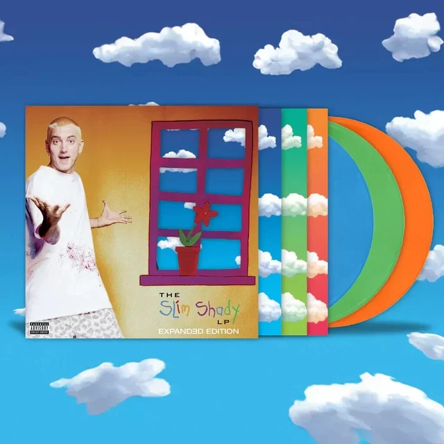EMINEM THE SLIM Shady LP IVC Edition/3000 vinile blu verde arancione ...