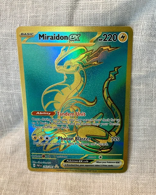 POKEMON SCARLET & Violet Paldean Fates Miraidon Ex 243 / 091 Cards $14. ...