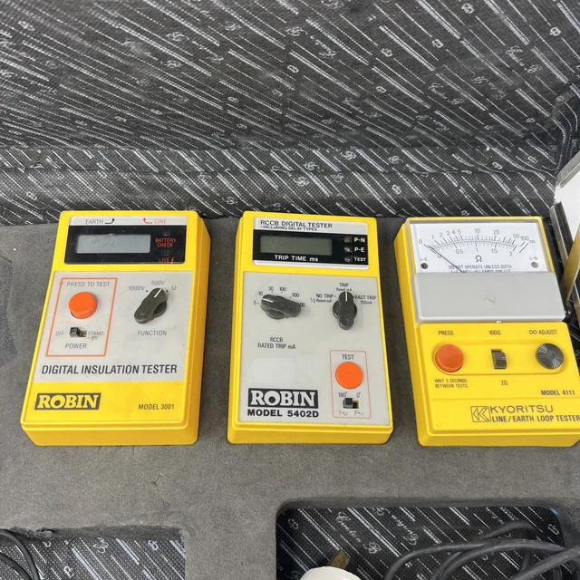 ROBIN RCCB 5402D Tester/insulation Tester 3001/ Kyoritsu Loop Tester ...