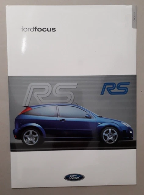 FORD FOCUS RS Portfolio Brochure Pack 2000 - Mk 1 RS £29.99 - PicClick UK