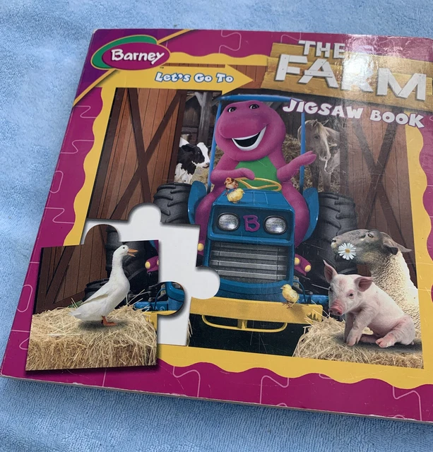 BARNEY LET'S GO To The Farm Jigsaw Book £4.88 - PicClick UK