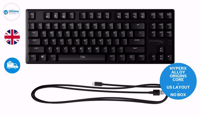 HYPERX ALLOY ORIGINS Core RGB Gaming Mechanical Keyboard - US Layout ...