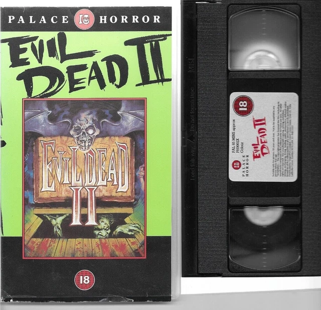 EVIL DEAD II Palace Horror Vhs (18) Video Bruce Campbell Pal Checked ...