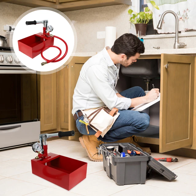 25 KG PRESSURE Test Pump Pipe Testing Kit Hydrostatic Hand Tool £19.38 ...