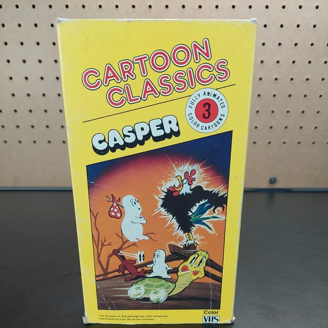CARTOON CLASSICS CASPER VHS Rare Animation OOP New Factory Sealed - 3 ...