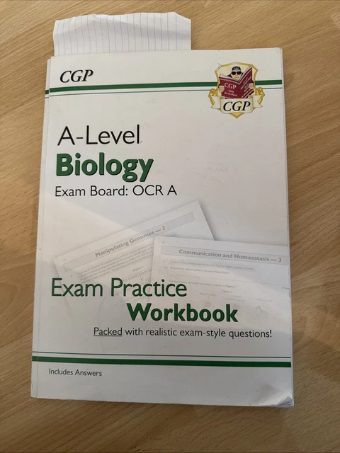 CGP A-LEVEL BIOLOGY OCR a Exam Practice Workbook £6.43 - PicClick UK