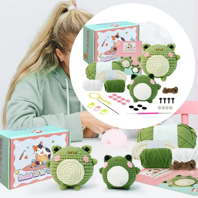 FROG DOLL CROCHET Kit Cute Crochet Animals Kit for Beginners Make Your ...